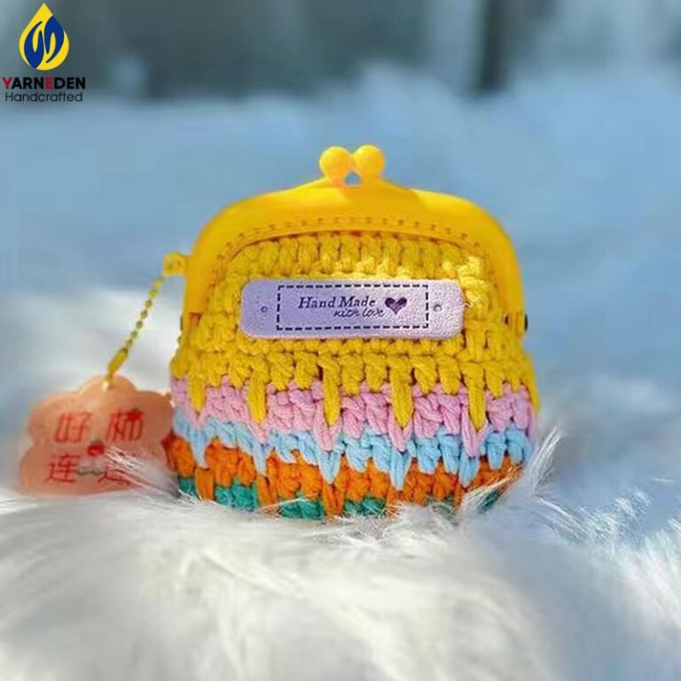 Colorful mini coin purse by handcrafted YEG089 - YarnEden Handmade ...
