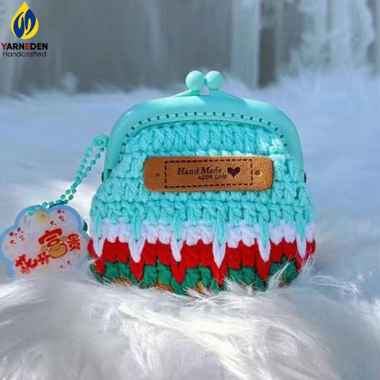 Colorful mini coin purse by handcrafted YEG089 - YarnEden Handmade ...